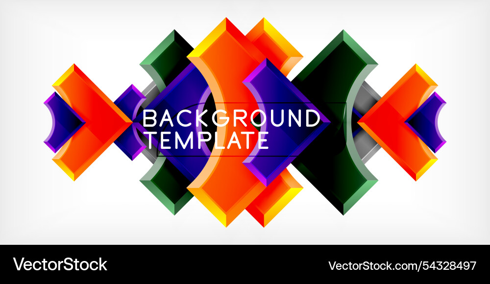 Square arrow shapes with round elements Royalty Free Vector