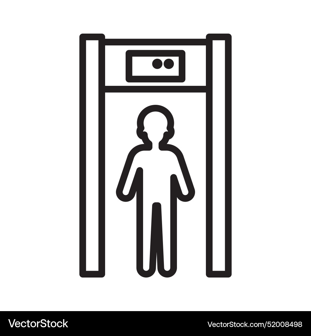 Handheld metal detector icon ideal for security Vector Image