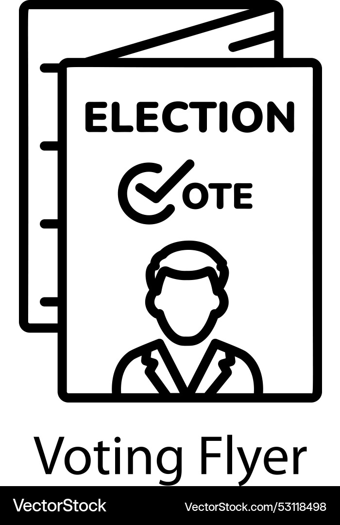 Voting flier Royalty Free Vector Image - VectorStock