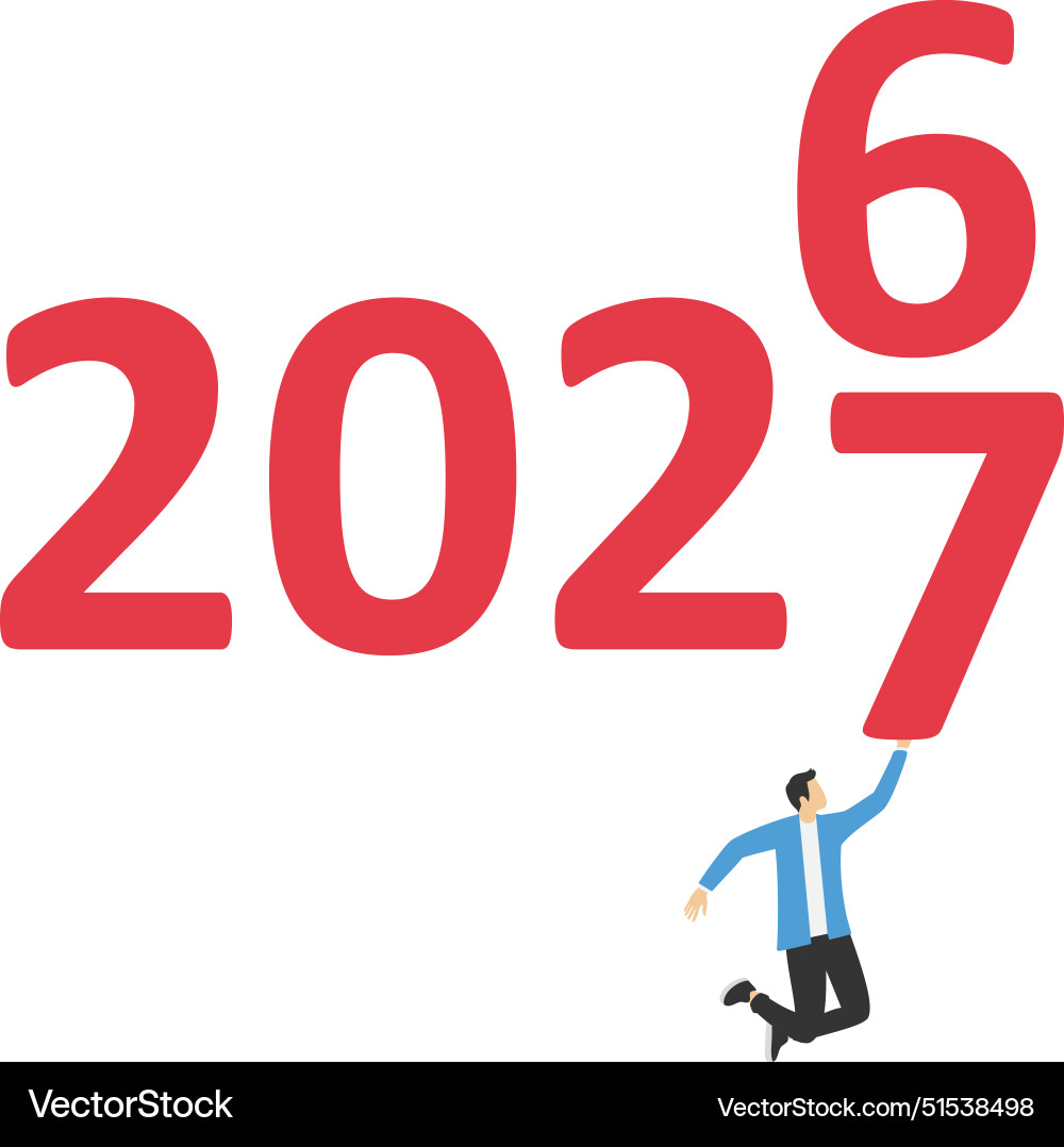 Year 2027 new achievement Royalty Free Vector Image
