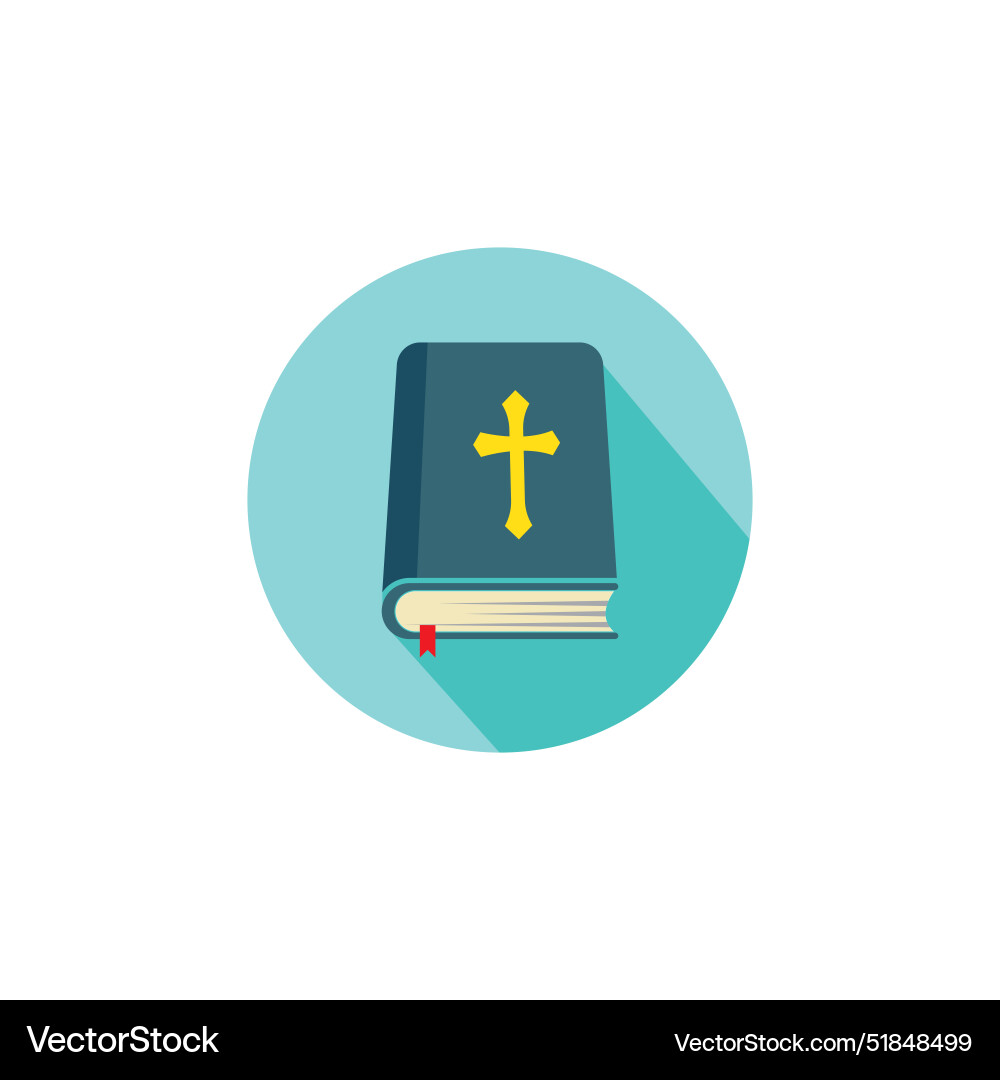 Bible book christian religion icon Royalty Free Vector Image