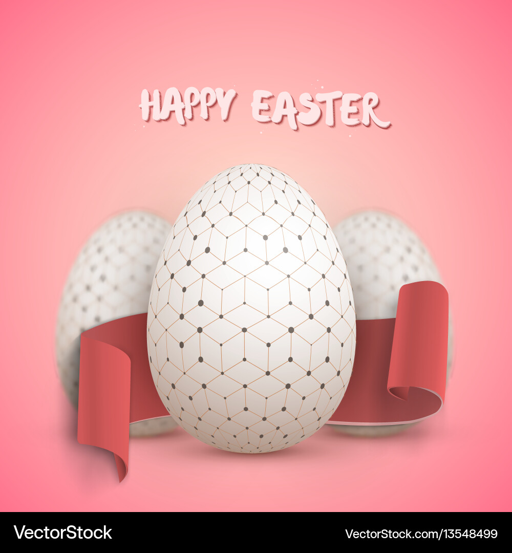 Colorful Easter Egg Set Royalty Free Vector Image