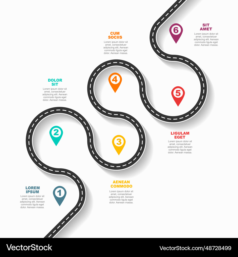 Infographic design template with place Royalty Free Vector