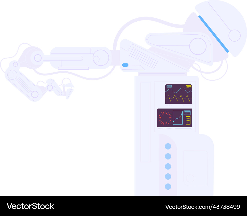 Medical device robotic hand for surgery Royalty Free Vector