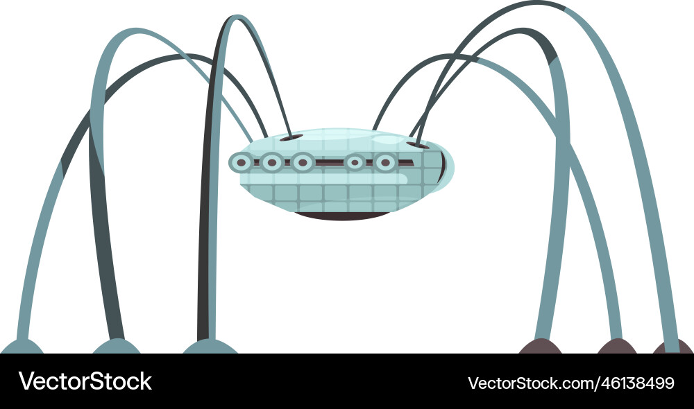 Nanobot with wires composition Royalty Free Vector Image