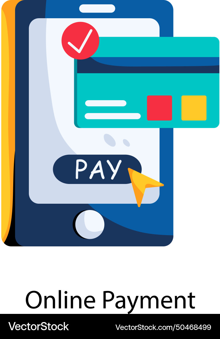 Online payment Royalty Free Vector Image - VectorStock