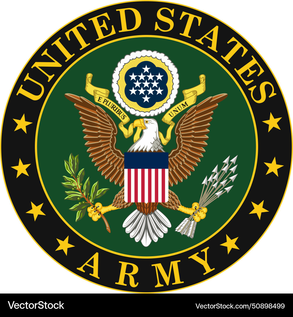 United States Army Seal Royalty Free Vector Image
