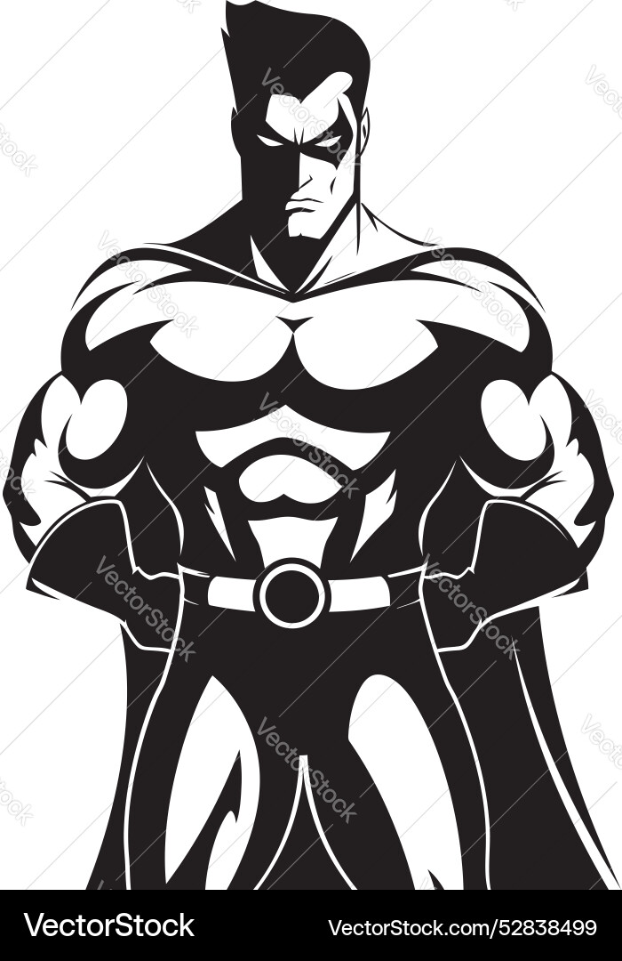 Vigilant icon super emblem design caped crusader Vector Image