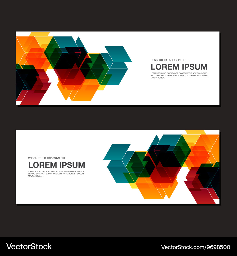 Abstract business banner background Royalty Free Vector