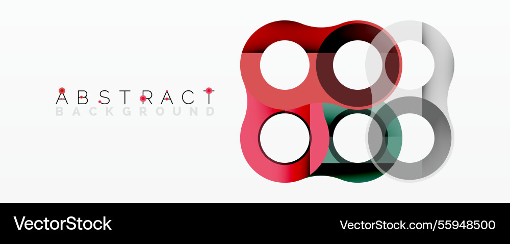 Abstract circle element composition with Vector Image