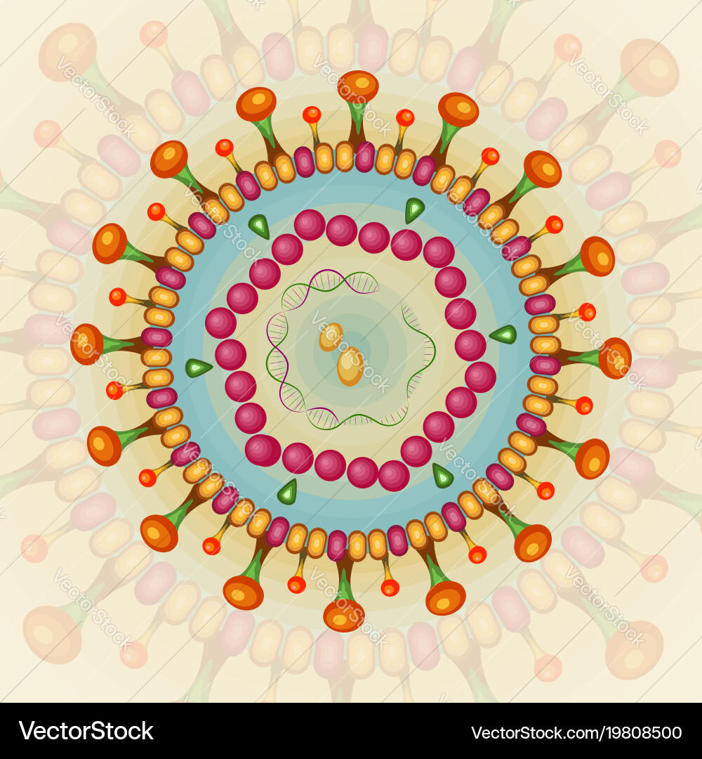 Hepatitis b virus background eps 10 Royalty Free Vector