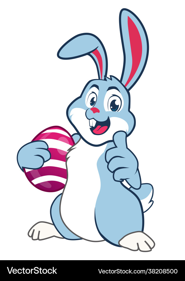 Rabbit bunny mascot cartoon Royalty Free Vector Image