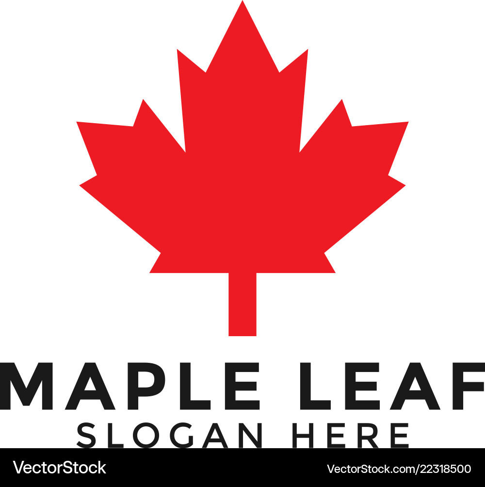 Red Maple Logo Warm Orange And Red Maple Leaf Logo