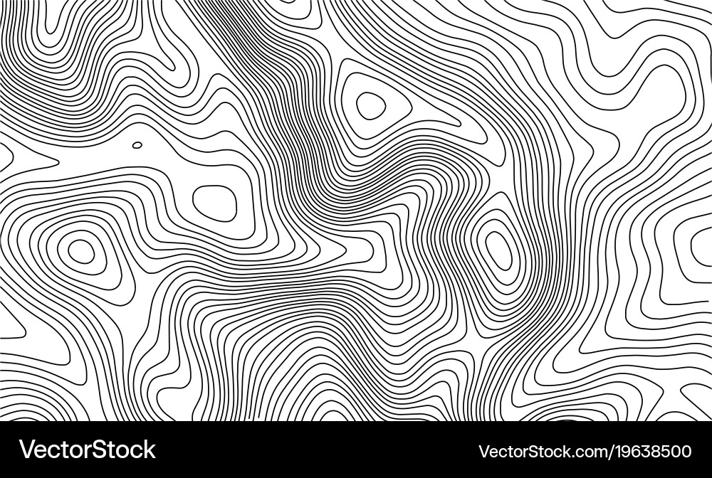 Topographic map contour background topo Royalty Free Vector