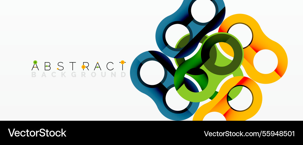 Abstract circle element composition with Vector Image