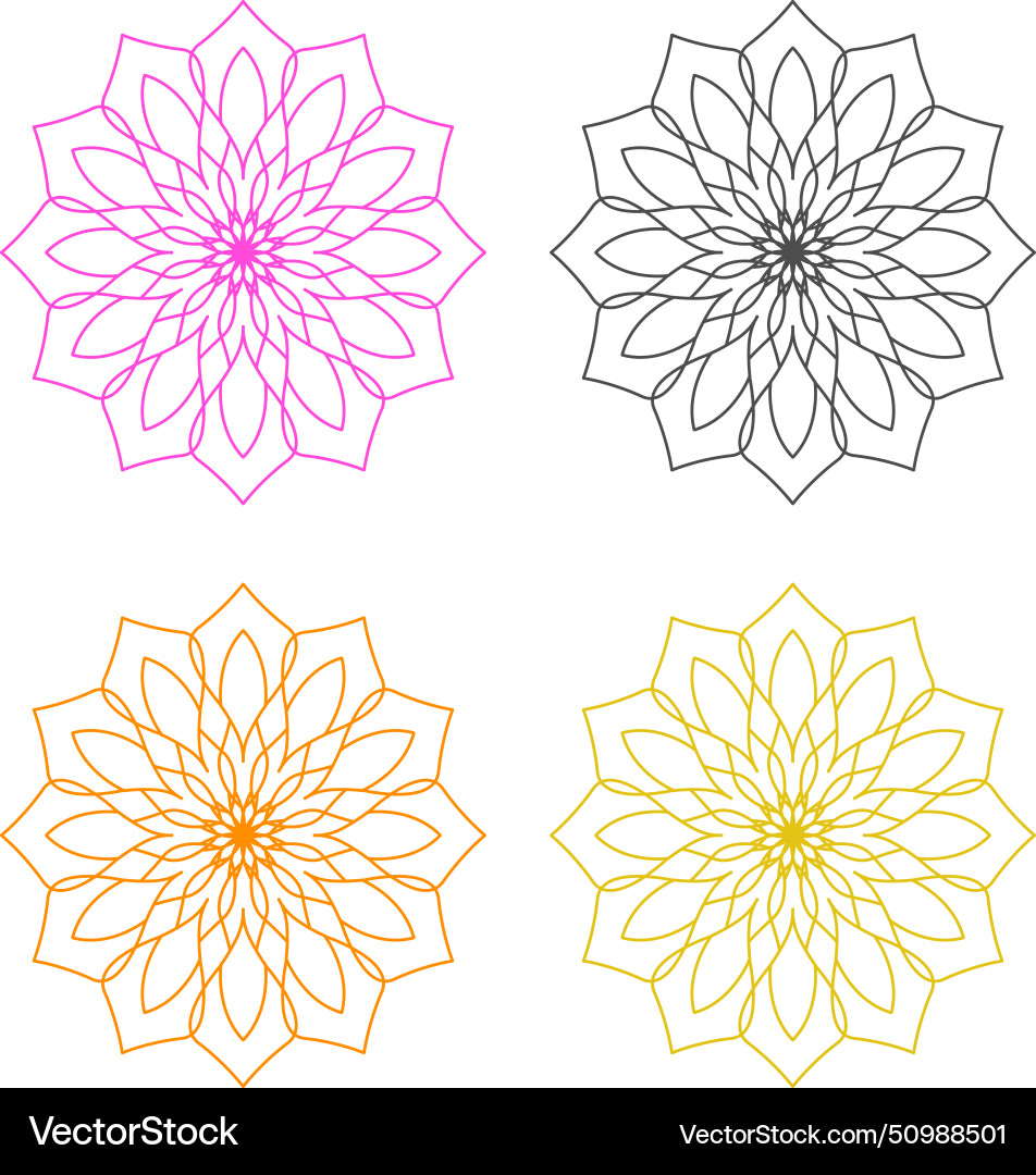 Ayurveda spa holistic healing sign symbol logo Vector Image