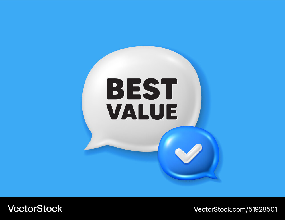 Best value tag special offer sale sign text box Vector Image