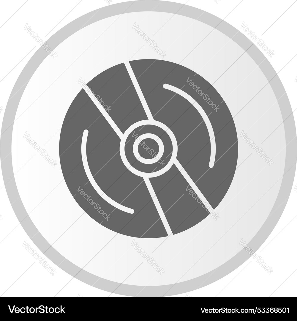 Dvd glyph circle grey icon Royalty Free Vector Image