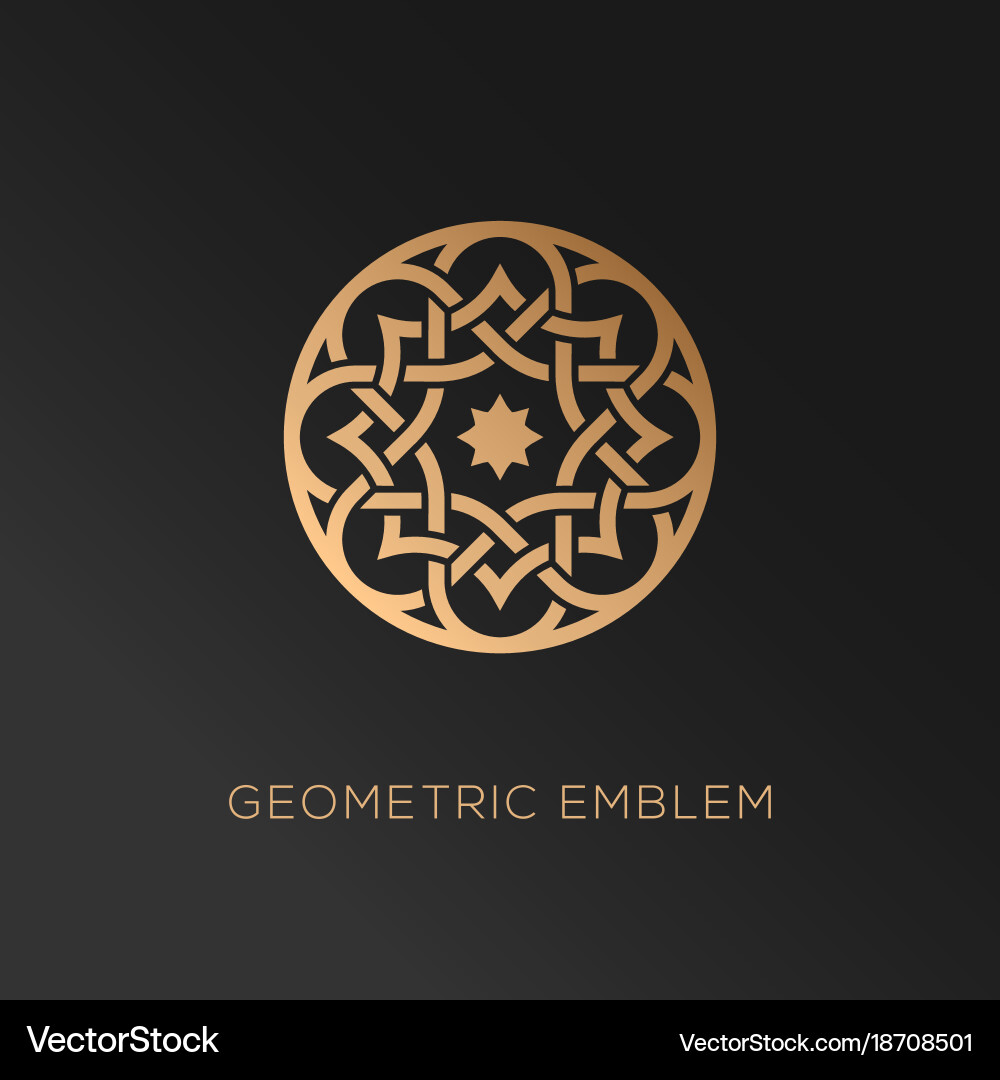 Geometric logo Royalty Free Vector Image - VectorStock
