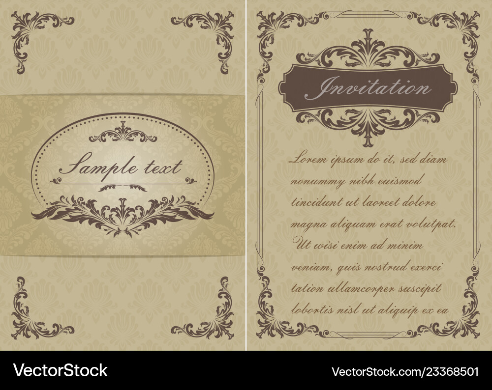 Premium invitation Royalty Free Vector Image - VectorStock
