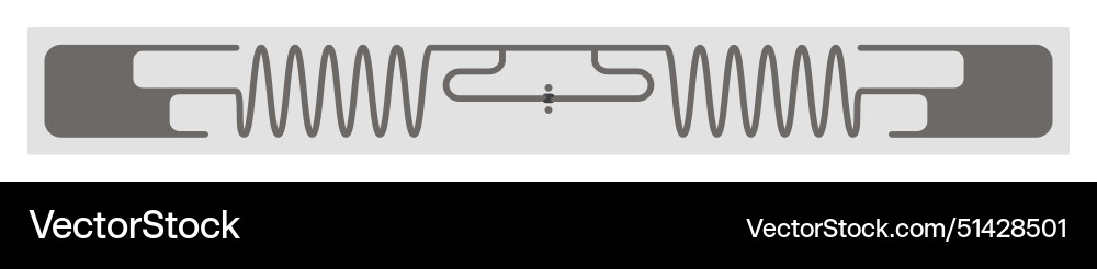 Rfid sticker with semiconductor microchip and long
