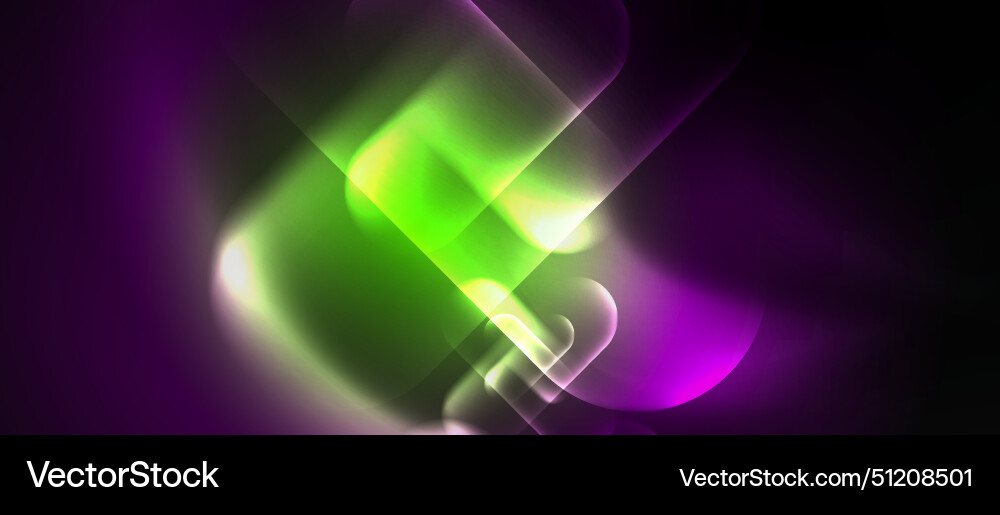Shiny color neon glowing design Royalty Free Vector Image