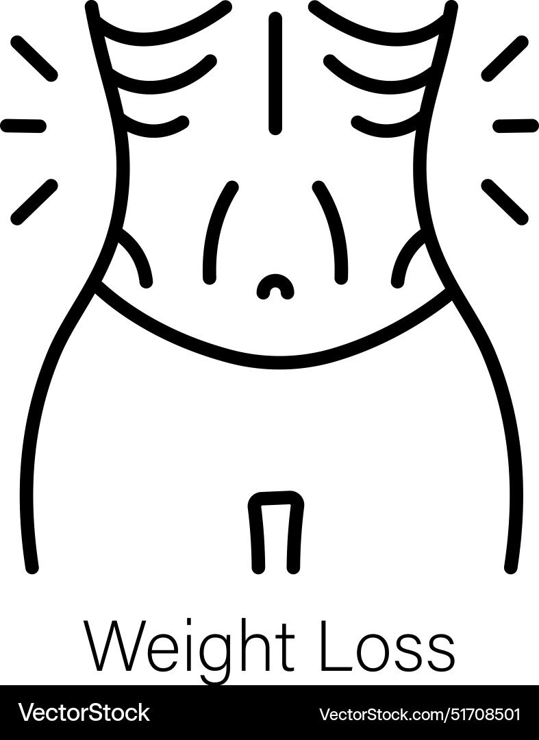 Weight loss Royalty Free Vector Image - VectorStock