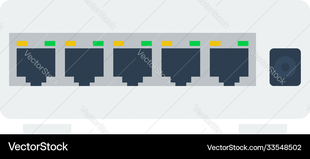 Ethernet switch icon Royalty Free Vector Image