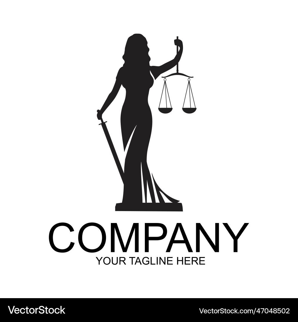 Goddess of justice themis Royalty Free Vector Image