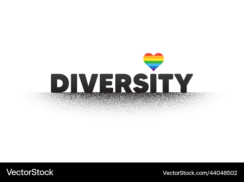 LGBT Pride Diversity Inclusion Logo Royalty Free Vector