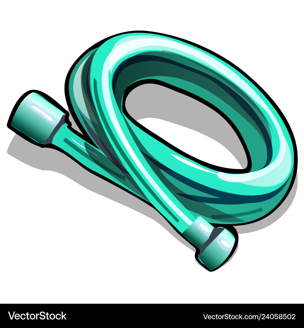 Silicone sanitary hose isolated on white Vector Image