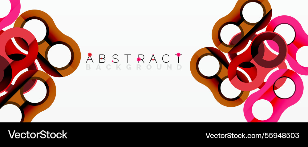 Abstract circle element composition with Vector Image
