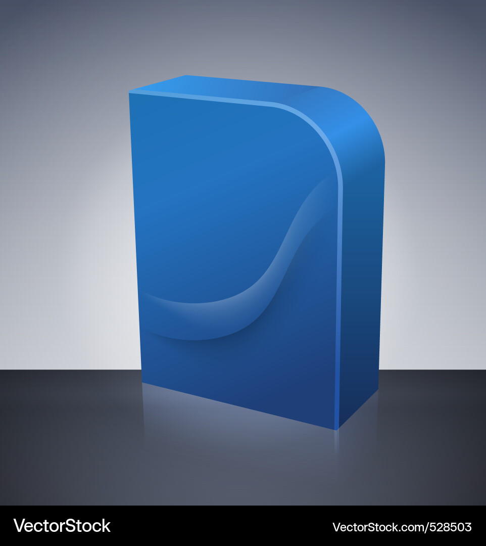 Blank dvd box on background Royalty Free Vector Image