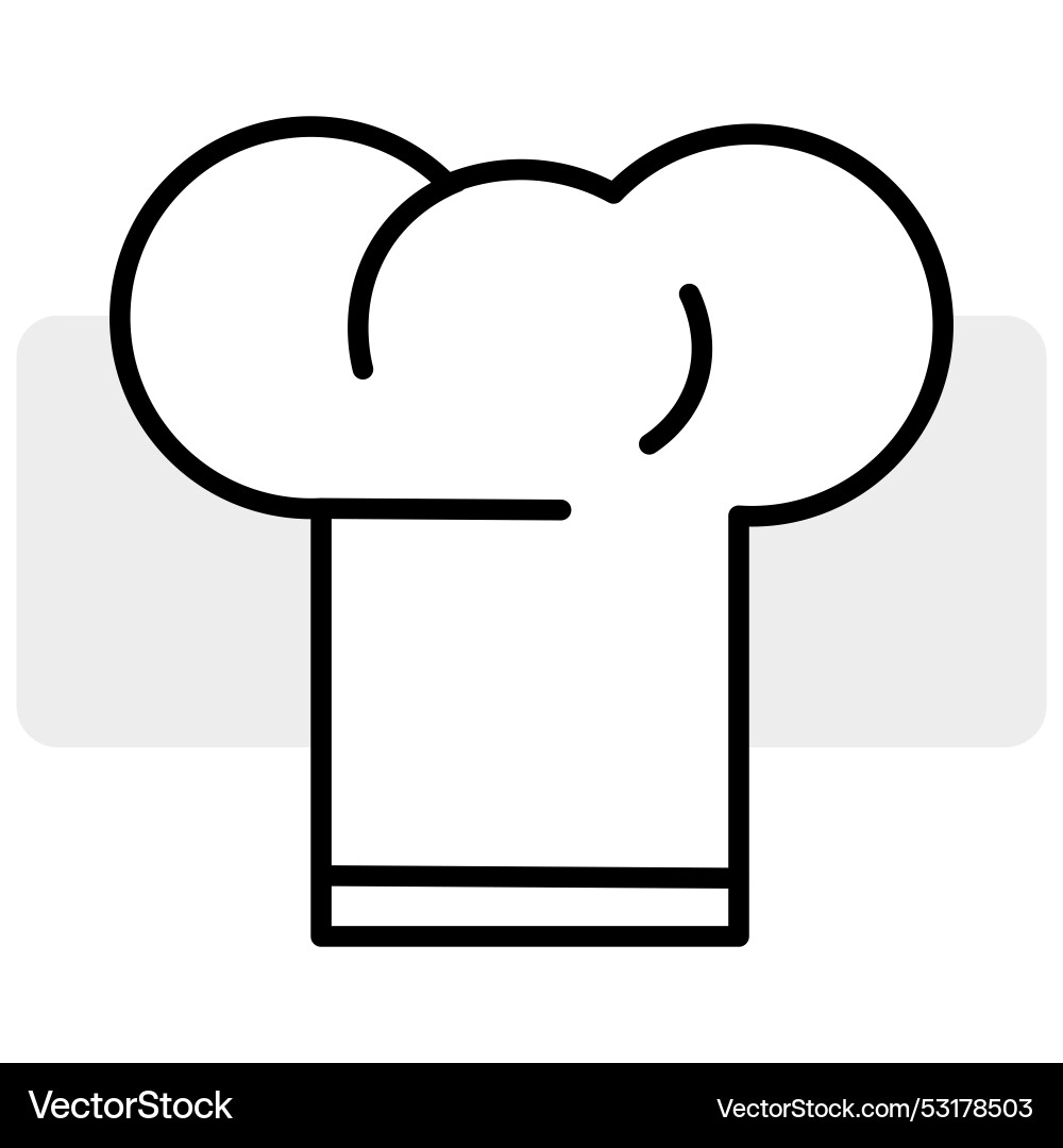 Chef hat icon stock image Royalty Free Vector Image