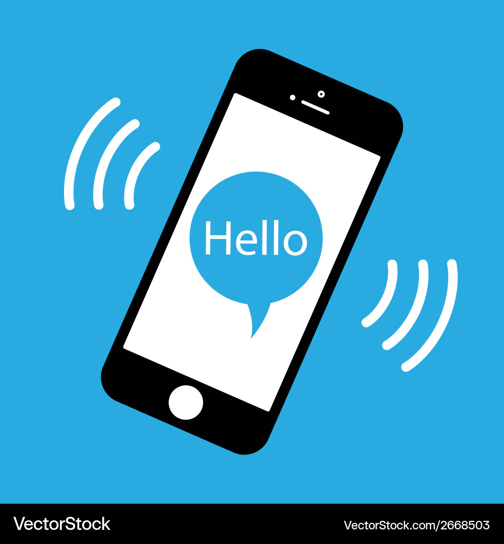 Phone ringing Royalty Free Vector Image - VectorStock