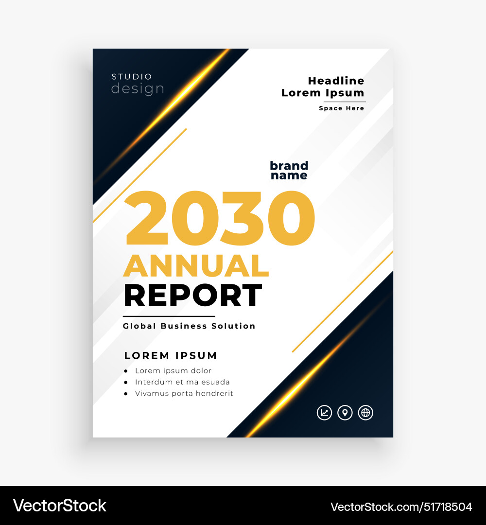 A4 Book Cover Template - Minimalist Royalty Free Vector