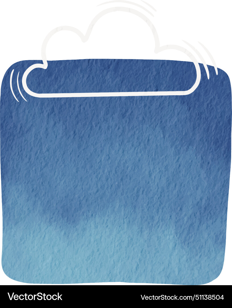 Abstract doodle cloud with blue sky banner Vector Image