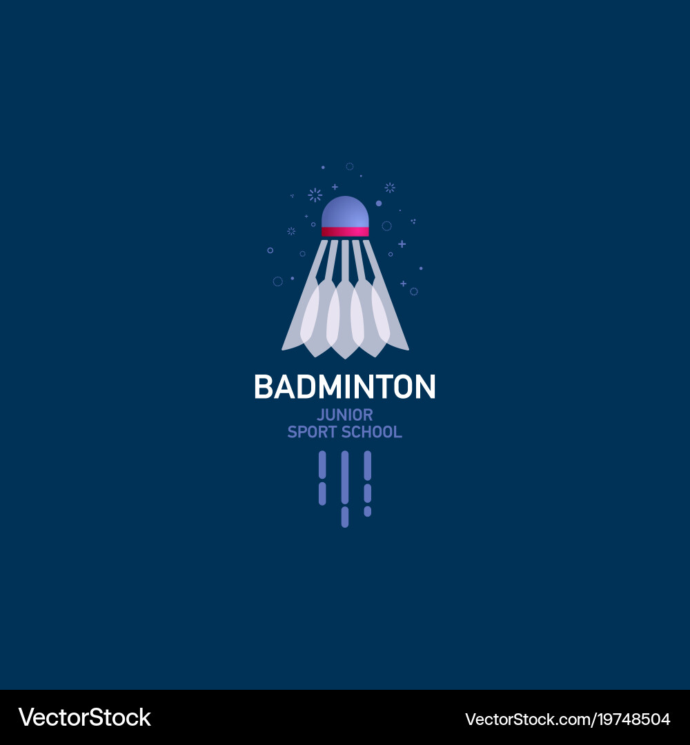 Badminton club logo Royalty Free Vector Image - VectorStock