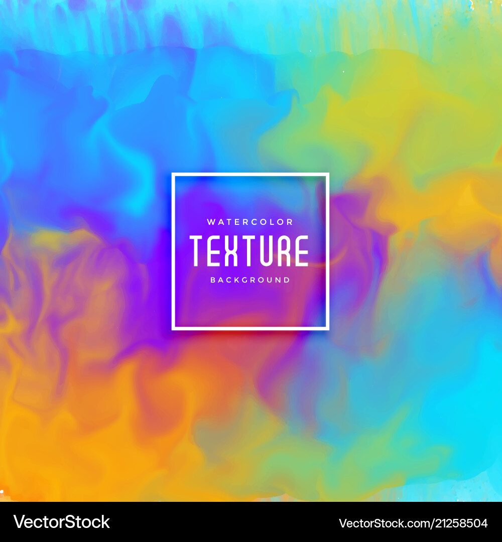 Beautiful watercolor paint flowing texture Vector Image