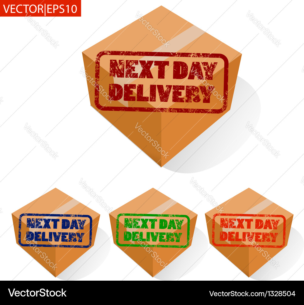 Delivery box Royalty Free Vector Image - VectorStock