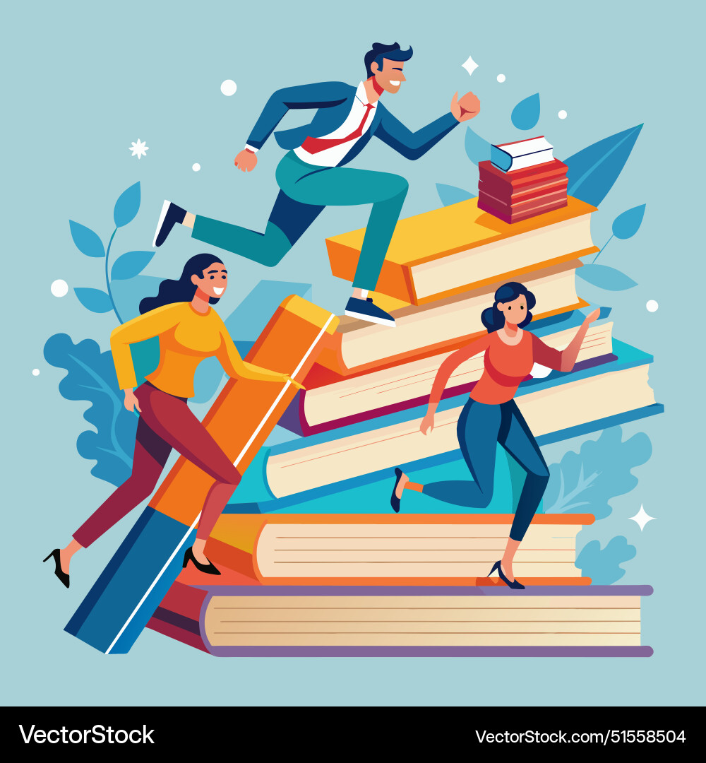 Knowledge or education to help business success Vector Image