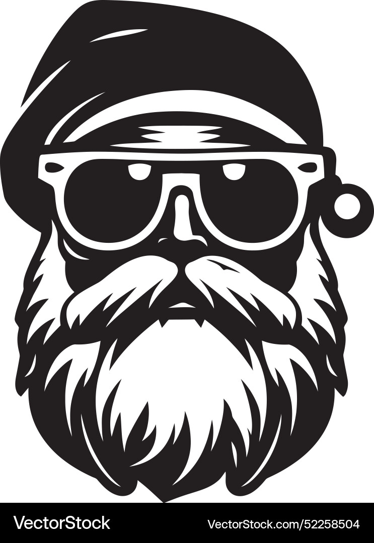 Santas christmas music harmonious sounds Vector Image