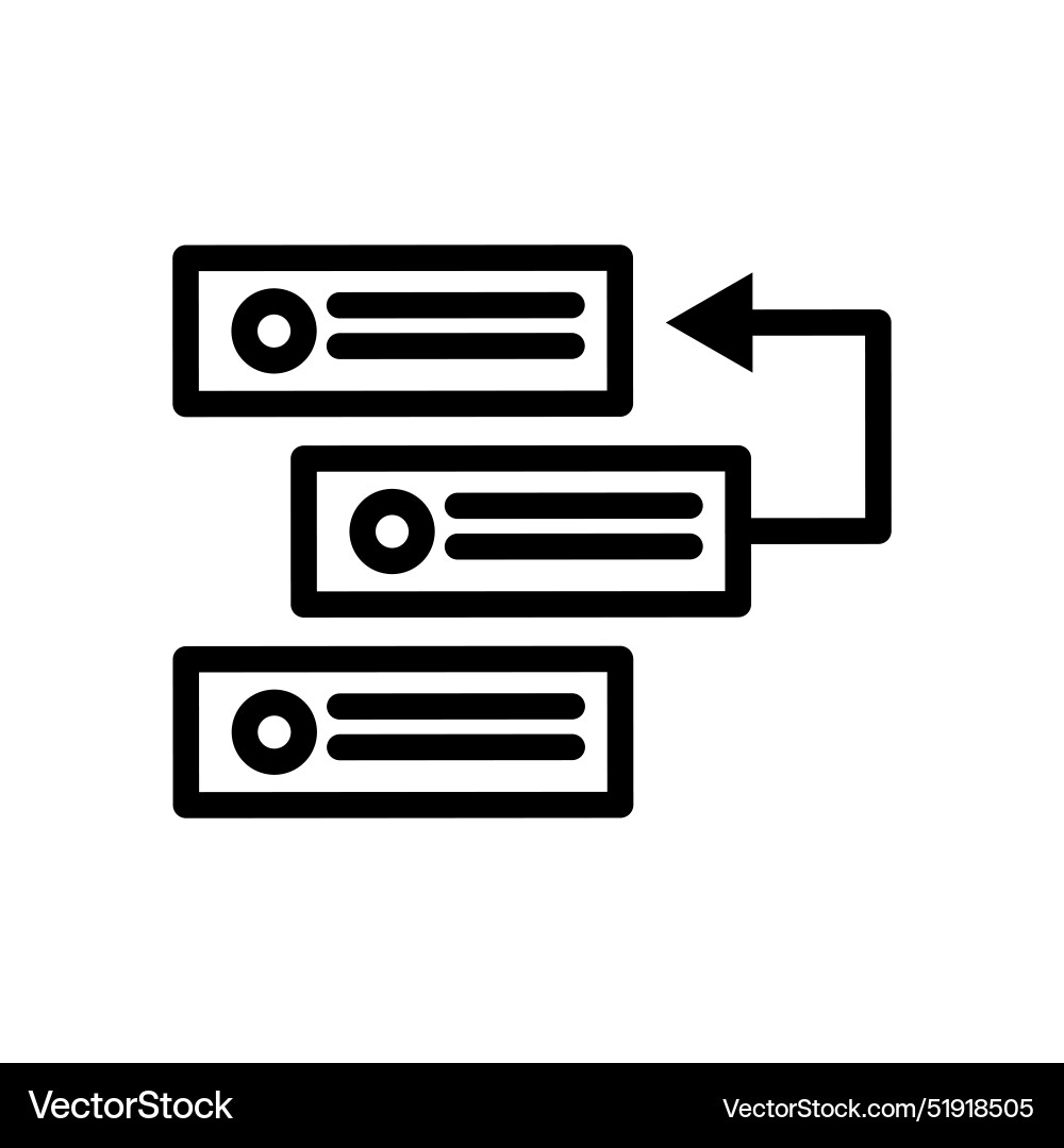 Backlog icon outline set collection or pack Vector Image