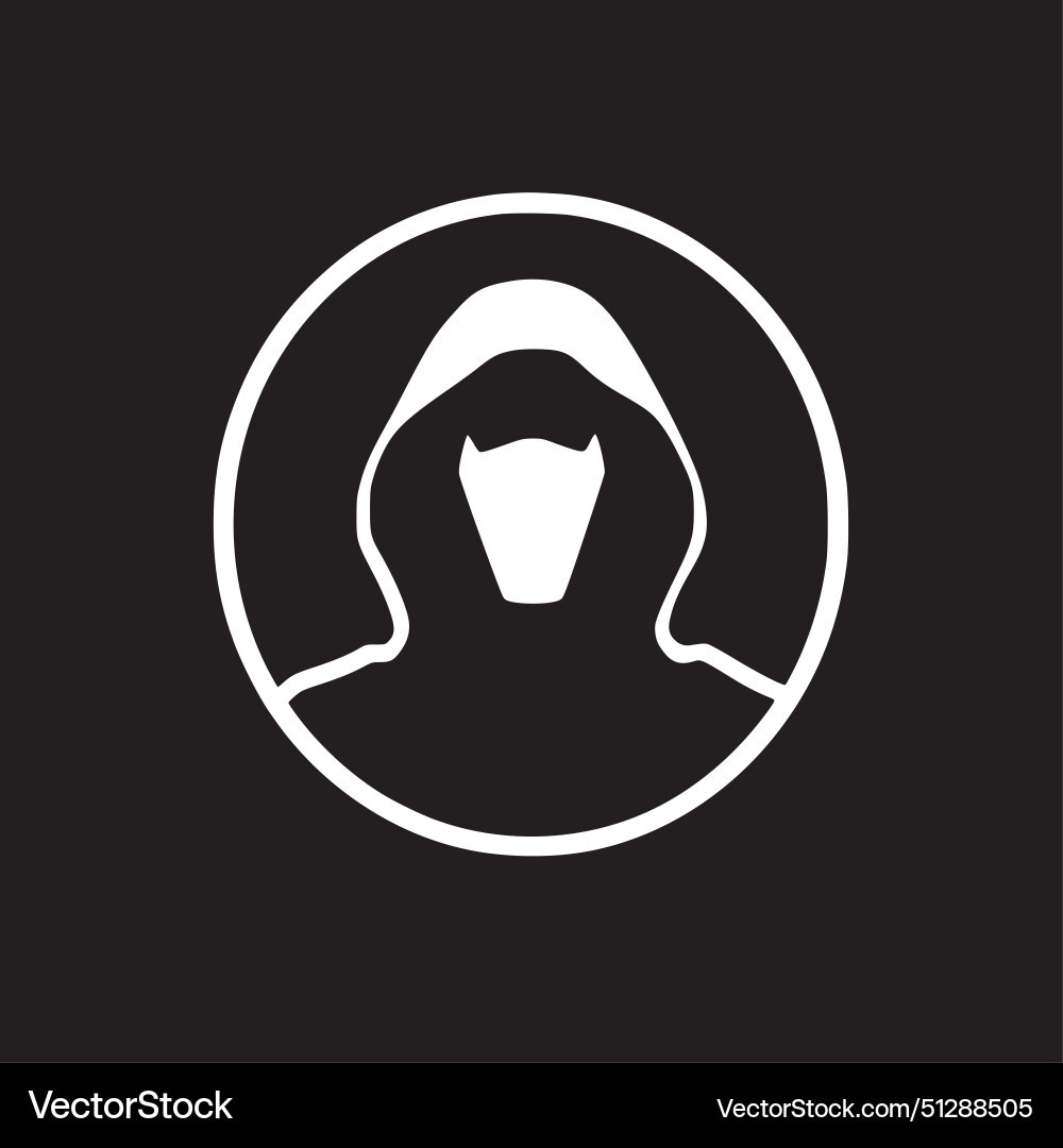 Death - minimalist and simple silhouette Vector Image