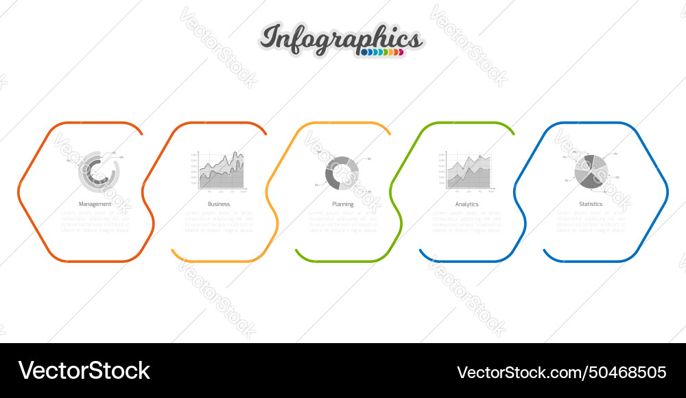 Infographic timeline template for chart diagram Vector Image