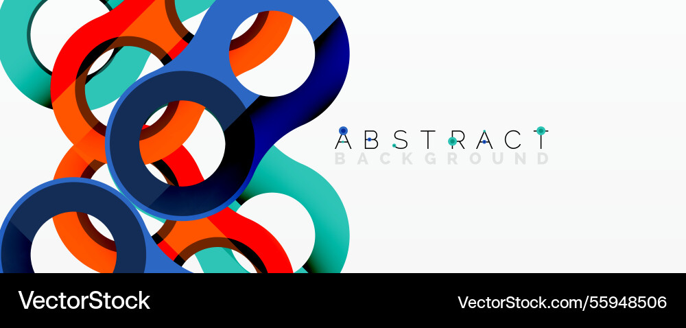 Abstract circle element composition with Vector Image