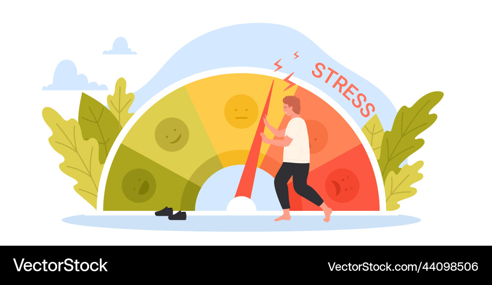 Business problem pressure and crisis control Vector Image