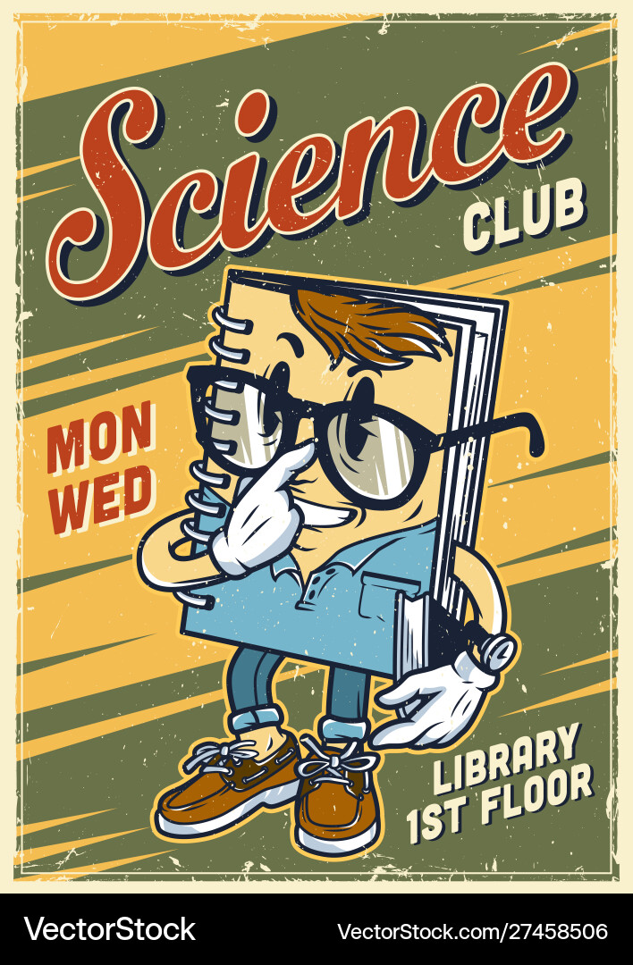 Smart Notepad Study Template Royalty Free Vector Image