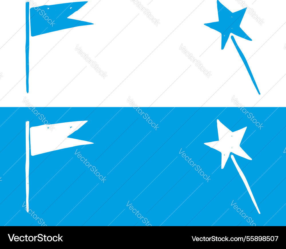 Checkered flag icons Royalty Free Vector Image