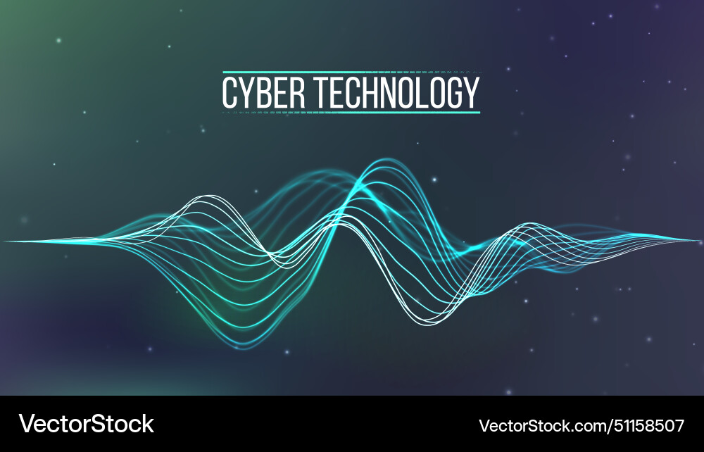 Cyber technology background digital Royalty Free Vector